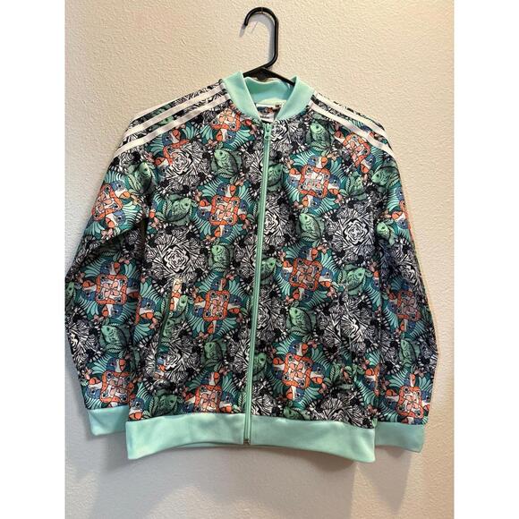 adidas | Jackets & Coats | Youth Medium Adidas Jacket Bird Fish | Poshmark